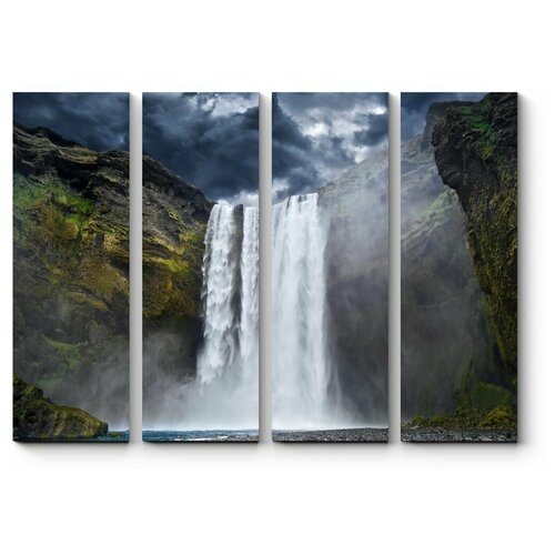 Модульная картина Захватывающий дух вид на горный водопад110x83