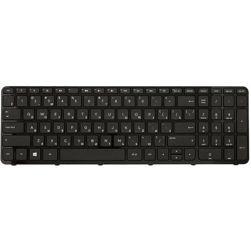 Клавиатура для ноутбука HP Pavilion 15-n209sr черная с рамкой