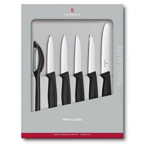 Набор VICTORINOX Swiss classic, 5 ножей и овощечистка