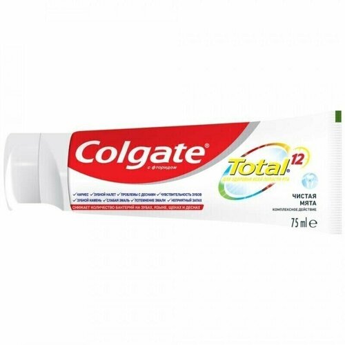 Colgate Total 12 Зубная паста Чистая мята, 75мл, 6 упаковок
