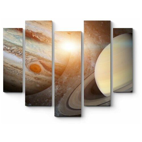 Модульная картина Кольца Сатурна 131x106