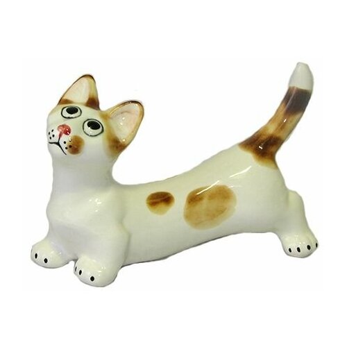 Манчкин (кошка такса) фарфоровая статуэтка
