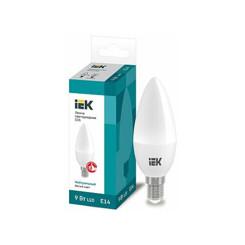 Лампочка свеча IEK 9 вт (комплект 5шт)