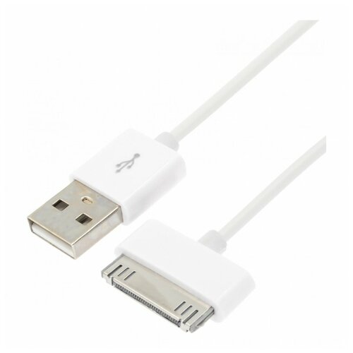 Дата-кабель USB-30-pin, 1 м, белый
