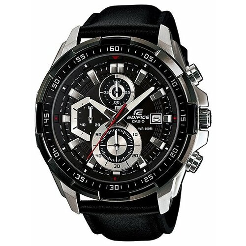 Наручные часы CASIO Edifice EFR-539L-1A, черный, серебряный