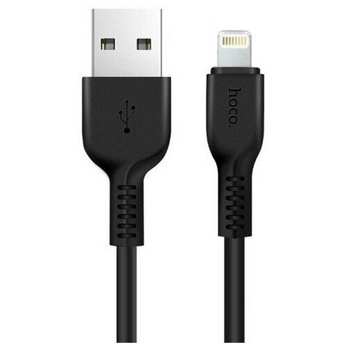 Кабель USB - Apple 8 pin HOCO U31 Benay, 1.0м, круглый, 2.4A, ткань, цвет чёрный