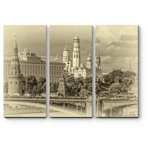 Модульная картина Черно-белая Москва160x115