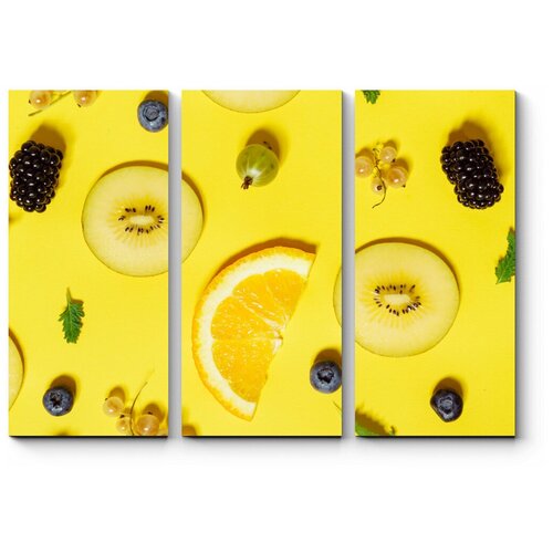 Модульная картина Солнечные фрукты 140x100