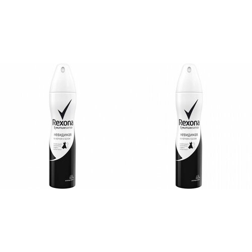 Rexona аэрозольный дезодорант антибактериальный для черной и белой одежды 2х150мл.