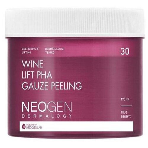 Винные пилинг-пэды с комплексом кислот Neogen Dermalogy Wine Lift PHA Gauze Peeling 30шт120