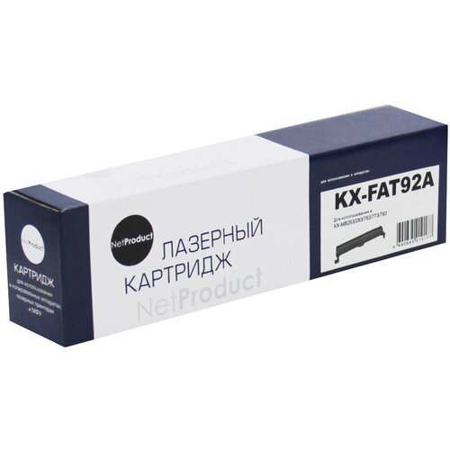 Картридж NetProduct N-KX-FAT92A, 2000 стр, черный