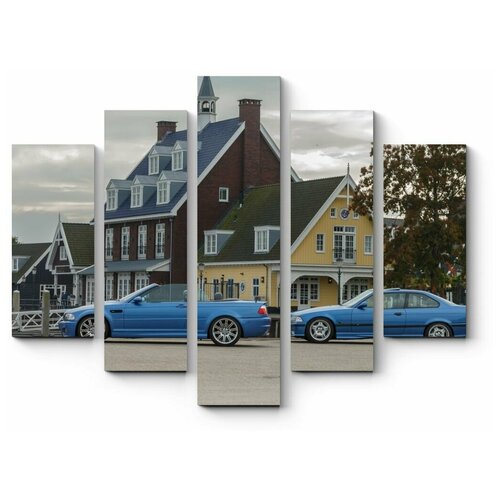 Модульная картина BMW на фене дома85x68