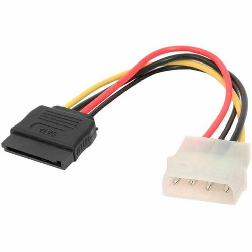 Кабель переходник питания Molex 4-Pin (M) - SATA 15-Pin (F) BEHPEX