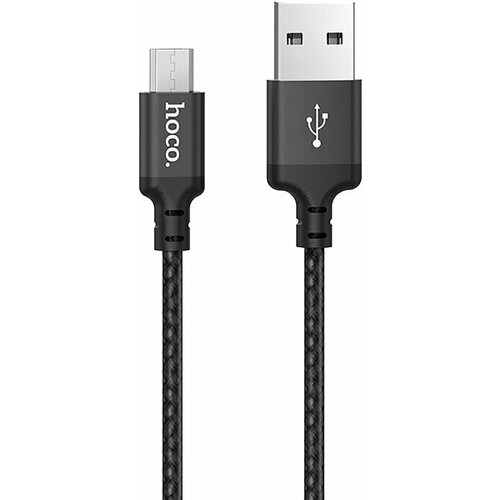 Кабель USB MicroUSB Hoco X14 <черный