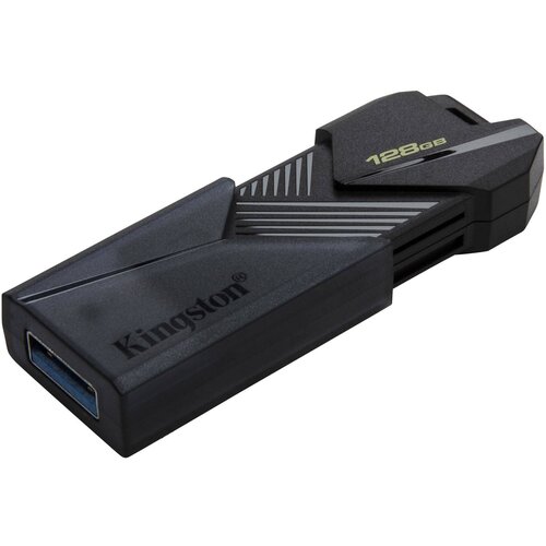 Флеш-накопитель 128Gb Kingston DataTravele Exodia, USB 3.2, пластик, чёрный, жёлтая вставка