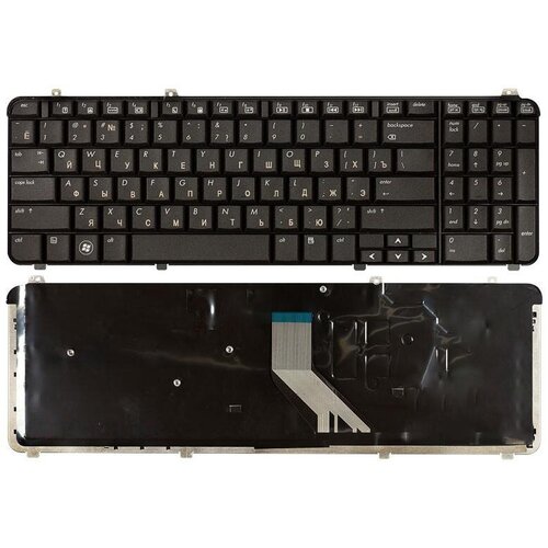 Клавиатура для ноутбука HP Pavilion DV6-1000 DV6-2000 матовая черная
