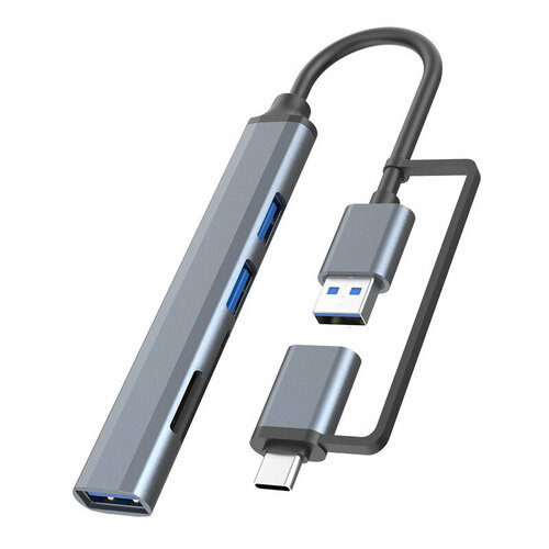 USB концентратор 5-в-1 с разъемом Type-C и USB