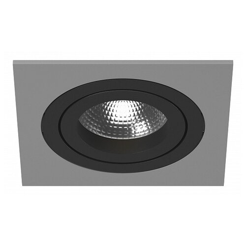 Светильник Lightstar Intero i51907, GU10, 50 Вт, цвет арматуры: серый, цвет плафона: черный