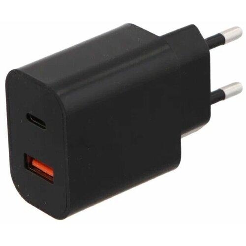 Зарядное устройство Red Line NQC-13 Tech USB + USB Type-C 3A PD 20W Black УТ000029980