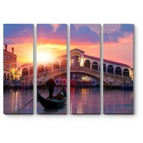 Модульная картина Мост Риальто в Венеции120x90
