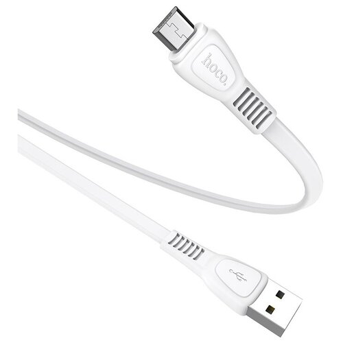 USB кабель HOCO X40 Noah MicroUSB, 2.4А, 1м, TPE (белый)