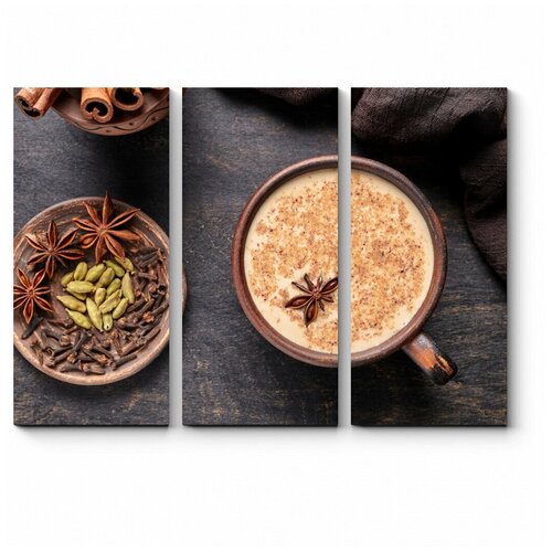 Модульная картина Индийский чай латте 130x93