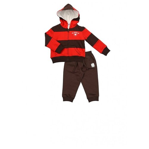 Комплект одежды Mini Maxi, размер 80, красный, коричневый