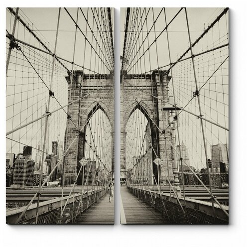 Модульная картина Все мосты ведут в Нью-Йорк 70x70