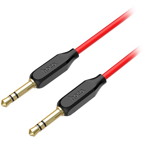 Аудио кабель Hoco UPA11, AUX, 3.5mm, 1м, красный