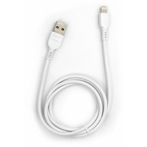 Кабель BC-008i, USB - Lightning, 2.4 А, 1 м, силиконовый, белый