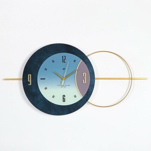 Часы настенные, серия: Интерьер, "Планета", 80 х 40 см, d-29 см