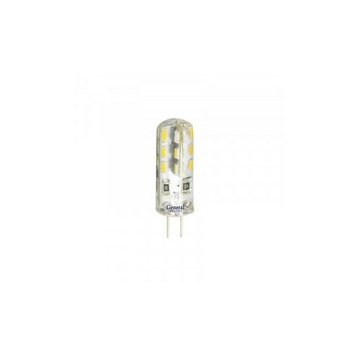 Светодиодная LED лампа General G4 220V 3W 4500K 4K 36x10 SMD силикон BL5 (цена за 1шт.) 651300 (упаковка 16 штук)