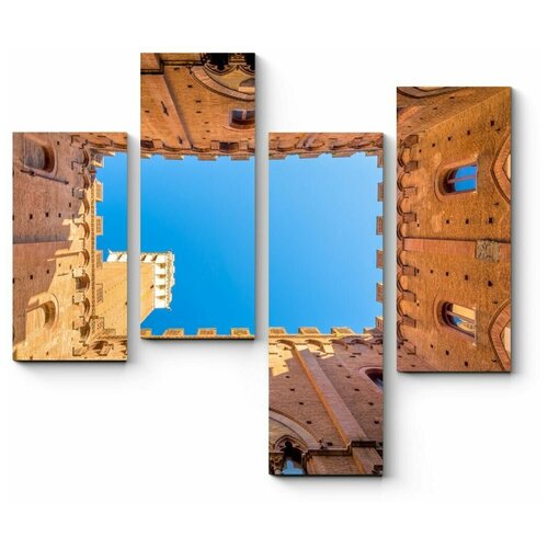 Модульная картина Башни Сиены, Италия154x144