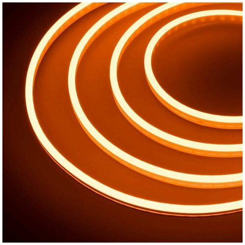 Неоновая светодиодная лента DLED 4м, 5х12мм, 12V DC, 120 LED/m, IP 67, гибкий неон, Оранжевый