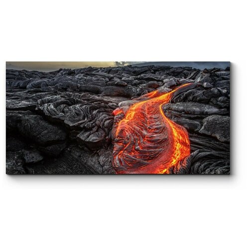Модульная картина Удивительная лава 80x40