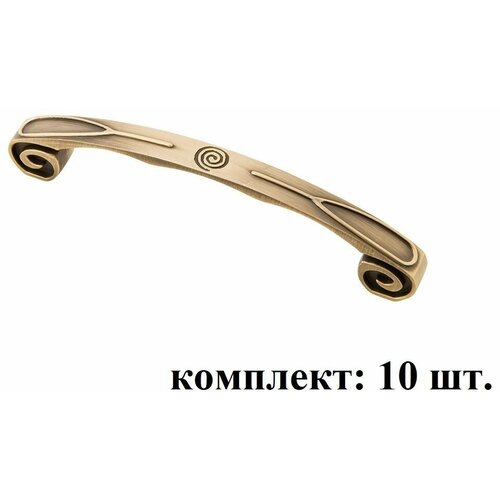 Ручка-скоба, 96 мм, бронза, RS-012-96 BA. Комплект 10 шт.