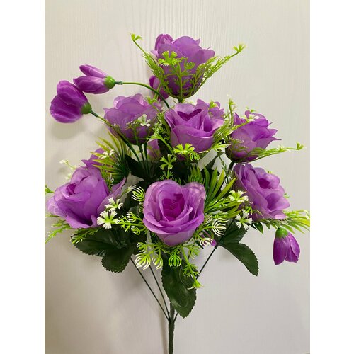 Букет цветов искусственный фиолетовый
