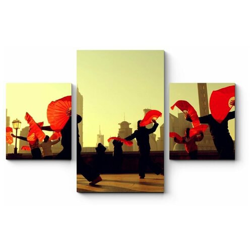 Модульная картина Китайская культура танца100x65