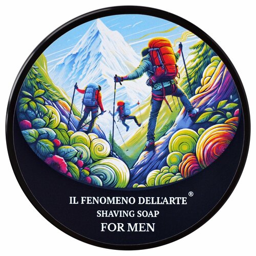 Мыло для бритья IL FENOMENO DELL'ARTE (200гр.) FOR MEN с ланолином для ультрагладкого скольжения. Аромат с нотами ягод можжевельника и дикого ветивера с красивыми древесными обертонами. Феномено.