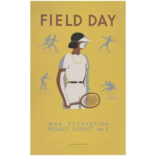 Постер / Плакат / Картина Большой теннис 90х120 см в подарочном тубусе