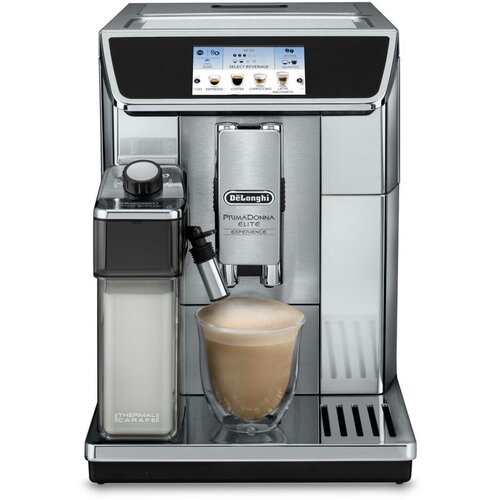 Кофемашина  De'Longhi PrimaDonna Elite Experience ECAM 650.85.MS, металлик/черный