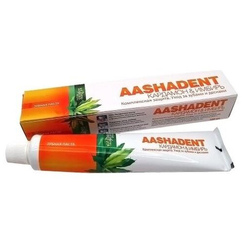 Aasha / Ааша/ Зубная паста Кардамон и Имбирь /(toothpaste) / 100мл / Индия