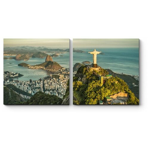 Модульная картина Панорама Рио-де-Жанейро120x60