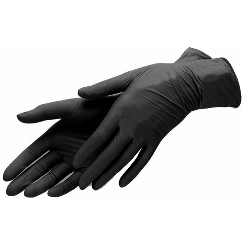 Перчатки нитриловые, черные (5гр), XL, 100 шт