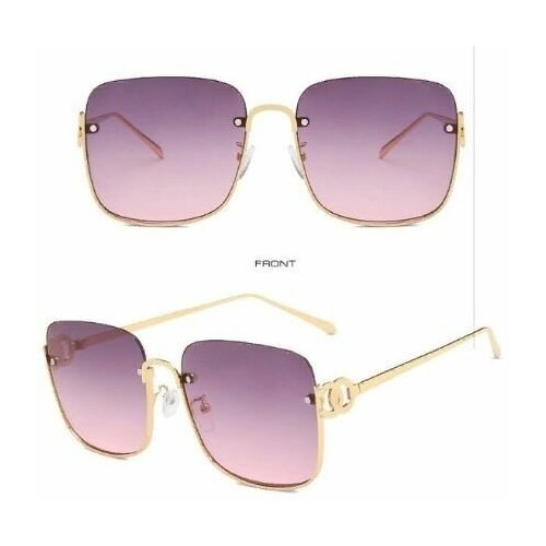 Солнцезащитные очки , фиолетовый, золотой