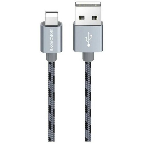 Кабель USB iPhone Lightning Borofone BX24 <серый>