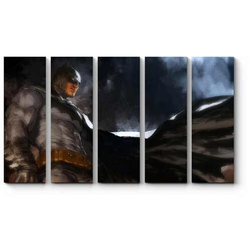 Модульная картина Бэтмен во тьме 90x54