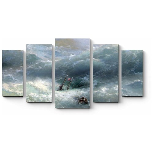 Модульная картина Волна, Иван Айвазовский 120x66