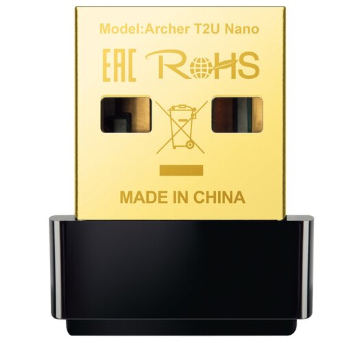 Сетевой адаптер TP-LINK Archer T2U Nano, черный