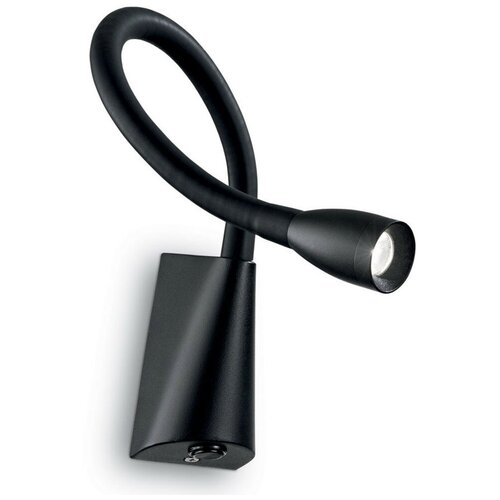 Настенный светильник IDEAL LUX Настенный спот Ideal Lux Goose AP 3Вт 200Лм 3000K IP20 LED 230В 142692, кол-во светодиодов: 1 шт., 3000 К, черный